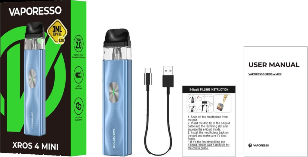 Vaporesso - XROS 4 Mini Pod Kit - Oficina Vapor